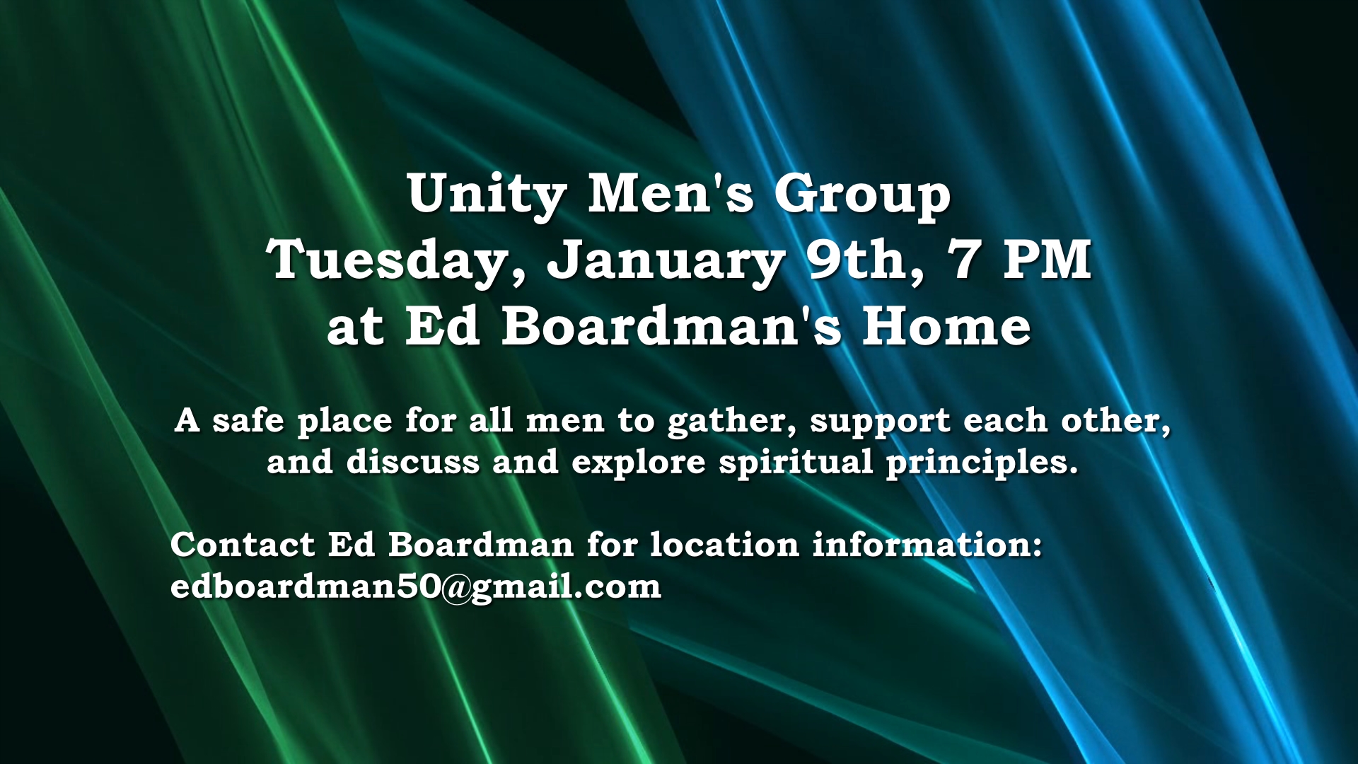 Unity Men's Group | Unity Church for Creative living